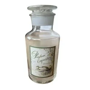 Art | Vintage Medical Apothecary Stoppered Jar Bottle Clear Glass 100ml ...